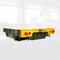 China DC Motor Operation Track Material Workshop Low Flatbed Battery Cart for sale