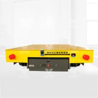 China DC Motor Operation Track Material Workshop Low Flatbed Battery Cart for sale