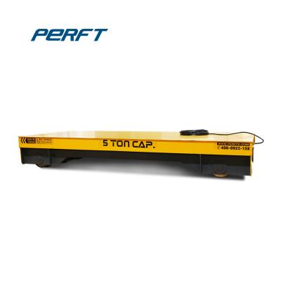 China Electric Heavy Duty Machine Steerable Trolley Rail Transfer Cart 20t for sale
