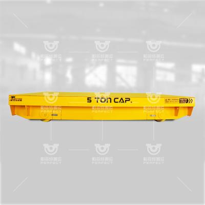 China Push Transfer Rail Flat Material Handling Cart For Heavy Duty Industry for sale