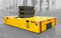 China Steel Mill Die Transfer Cart Electric Trackless Transfer Trailer On Cement Floor for sale