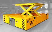 China Steel Mill Die Transfer Cart Electric Trackless Transfer Trailer On Cement Floor for sale