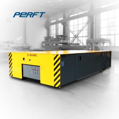 China 40T Heavy Load PU Wheel Slab Transfer Carts Motorized for sale