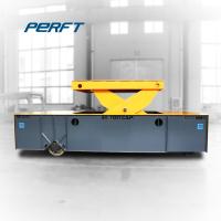China 40T Heavy Load PU Wheel Slab Transfer Carts Motorized for sale