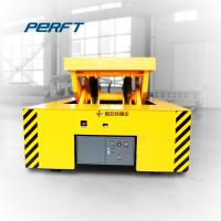 China 40T Heavy Load PU Wheel Slab Transfer Carts Motorized for sale