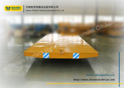 China Yellow no - powered tow tailer for industrial assembly line with moving platform for sale