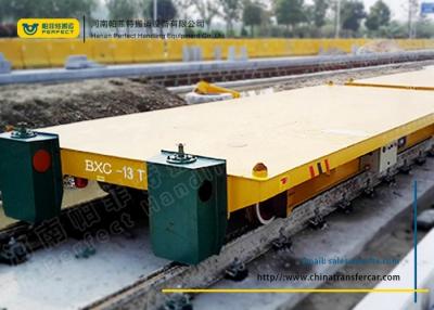 China Electric Conductor Rail Powered Q235 Die Transfer Cart Platform Track for sale