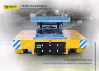 China Industrial Scissor Lift rail transfer cart Driveable Industrial Transfer Trolley with Battery for sale