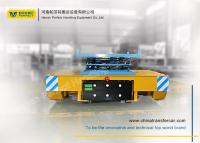 China Industrial Scissor Lift rail transfer cart Driveable Industrial Transfer Trolley with Battery for sale