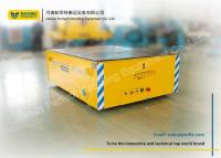 China Foundry Plant Material Handling Trolley / Motorized Rail Cart On Epoxy Flooring for sale