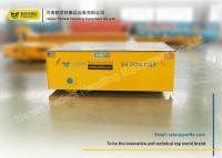 China Foundry Plant Material Handling Trolley / Motorized Rail Cart On Epoxy Flooring for sale