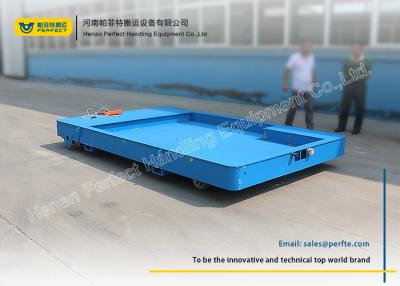 China Heavy Material Industrial Motorized Carts / Battery Transfer Cart Emergency Stop Buttons for sale