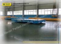 China 20 Ton Industrial Transfer Trolley Heavy Cargo Rail Flat Cart Work With Crane for sale