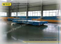 China 20 Ton Industrial Transfer Trolley Heavy Cargo Rail Flat Cart Work With Crane for sale