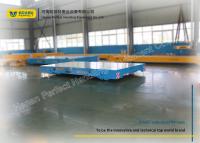 China 20 Ton Industrial Transfer Trolley Heavy Cargo Rail Flat Cart Work With Crane for sale