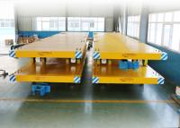 China Basic Metals Heavy Duty Plant Trailer / Material Transfer Trolley Simple Structure for sale