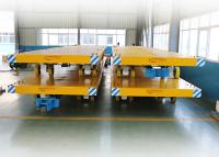 China Basic Metals Heavy Duty Plant Trailer / Material Transfer Trolley Simple Structure for sale