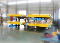 China Basic Metals Heavy Duty Plant Trailer / Material Transfer Trolley Simple Structure for sale