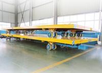 China Basic Metals Heavy Duty Plant Trailer / Material Transfer Trolley Simple Structure for sale