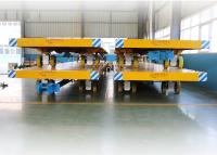 China Basic Metals Heavy Duty Plant Trailer / Material Transfer Trolley Simple Structure for sale