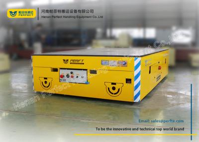 China Workshop Motorized Transfer Trolley Four Wheel Steering Electronic Control System for sale