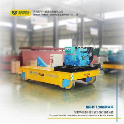 China 100t Heavy Duty Motorized Transfer Cart For Transport Large Machines for sale