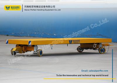 China Four Wheeler Steering Large Plant Trailer Steel Platform Industrial Truck for sale