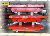 China Assembly Line Steel Motorized Transfer Trolley / Electric Transfer Cart Carriage for sale