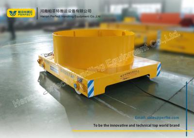 China Load Liquid Steel Ladle Transfer Car With Trailing Cable Powered Source for sale