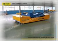 China 21 Ton Yellow Electric Lift Trolley / Hydraulic Platform Lift For Steel Industry for sale