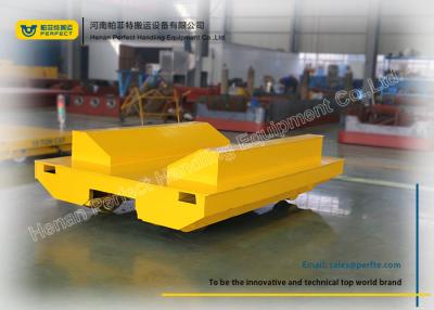 China Cast Steel Wheel Motorised Rail Trolley 15 Ton Capacity With Safe Device for sale