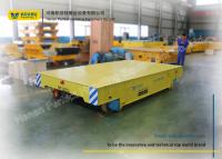 China Steel Wheel Rail Transfer Cart Adjustable Speed , Factory Automatic Steerable Trailer for sale