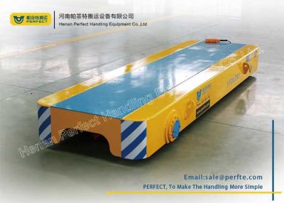 China Push Transfer Car Material Transfer Cart Rail For Low Voltage Assembly Line for sale