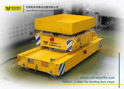 China Steel Material Handling Equipment Industrial Cargo Transfer Cart Rail Traverser for sale