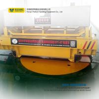 China transfer cart with turnplate on rail achieves 360 degree rotation Material Handling Turntable for sale