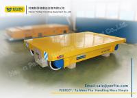 China Cable Powered Rail Transfer Cart Wagon Anti - High Temperature With Flat Bed for sale