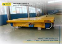 China Cable Powered Rail Transfer Cart Wagon Anti - High Temperature With Flat Bed for sale