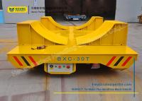 China Towed Cable Powered Coil Transfer Trolley Customized Color For Metal Sheet for sale