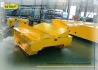 China Coils Handling Rail Transfer Trolley / Motorized Rail Cart For Steel Factory for sale