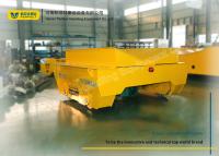 China Coils Handling Rail Transfer Trolley / Motorized Rail Cart For Steel Factory for sale
