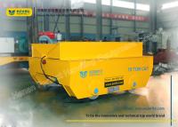 China Coils Handling Rail Transfer Trolley / Motorized Rail Cart For Steel Factory for sale