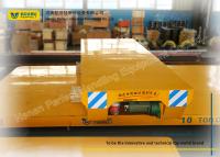 China Handling system for Manufacturing Industry Rail Transfer Cart , yellow for sale