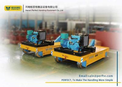 China 75T Material Handling Trolley / Electric Transfer Car Trailer For Various Occasions for sale