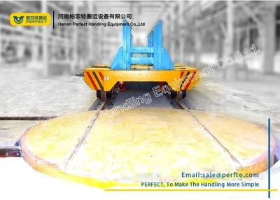 China Steel Industry Material Handling Turntable Rail Trolley Truck Turned Turnplate for sale