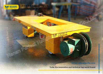 China Cable Powered Battery Transfer Cart Custom Motorized Transport Wagon for sale