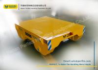 China Steel Material Die Transfer Cart / Yellow Industrial Cross Rail Transfer Car for sale