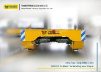 China Steel Material Die Transfer Cart / Yellow Industrial Cross Rail Transfer Car for sale