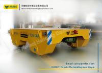 China Steel Material Die Transfer Cart / Yellow Industrial Cross Rail Transfer Car for sale