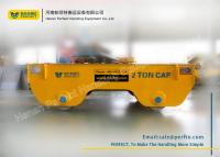 China Steel Material Die Transfer Cart / Yellow Industrial Cross Rail Transfer Car for sale