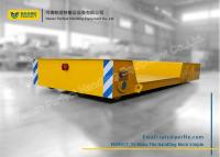 China Cross Bay Material Transfer Cart , Motorized Floor Slab Material Handling Trolley for sale